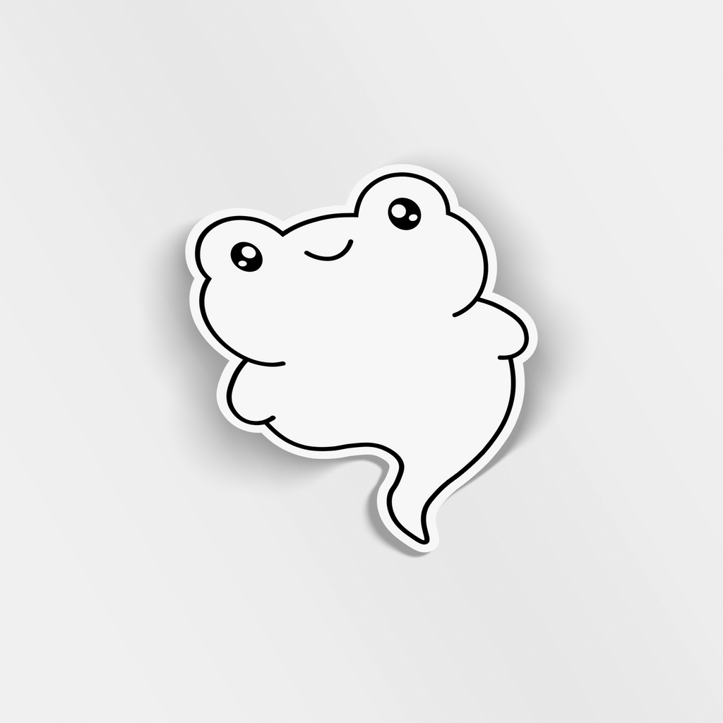 froggy ghost vinyl sticker – Tortie & Co