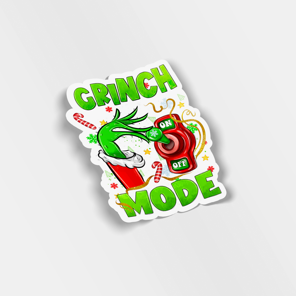 grinch mode vinyl sticker – Tortie & Co